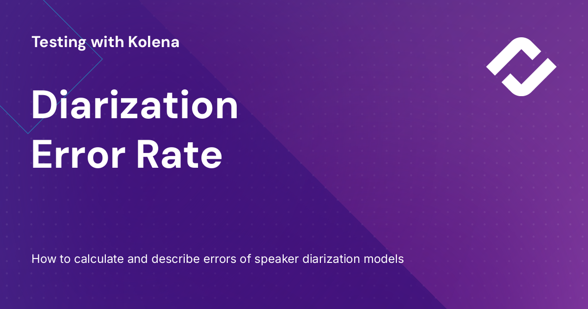 Diarization Error Rate How To Calculate And Describe Errors Of Speaker Diarization Models